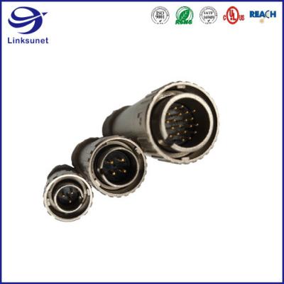 China Zinc Alloy Male Pin Bayonet Lock HRS Cable Connector for Powertrain Wire Harness for sale