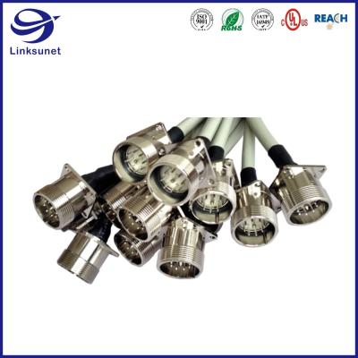 China 18AWG Industrial Wiring Harness with IP65 1500V Nickel plated copper Connector for sale