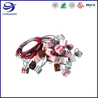 China Brown 4.6mm Pitch Automobile Wiring Harness Cable 5 Rows Connector for sale
