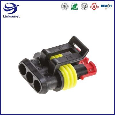 China Superseal 1.5 1 Row 6.0mm Latch Lock TE Connectivity AMP Connectors for Car for sale