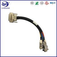 China Soldering Electrical Wire harness with DB25 add DB9 Male / Female PVC connector for sale