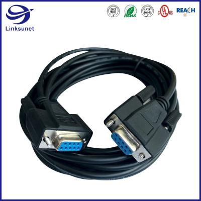 China DB9 TPE Silver Male and Female Connector for Electrical Wire Harness for sale