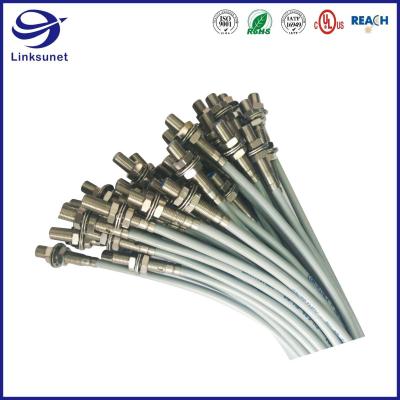 China PVC Cable Harness Assembly with 26AWG 1.5mm IP67 Brass Connector for sale