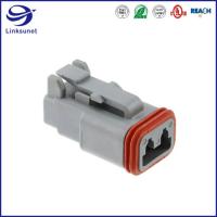 China DT06 IP68 2 Row Crimp Plug 	TE Connectivity AMP Connectors for Industrial equipment for sale