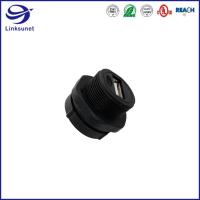 China USB 2.0 Type A Panel Mount Circular Connector for Data transmission wire harness for sale