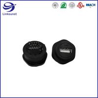 China USB 2.0 Type A Panel Mount Circular Connector for Data transmission wire harness for sale