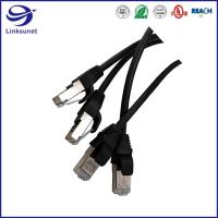 China Custom Signal Wire Harness with RJ45 8pin Golden - Plated Crystal head Connector for sale