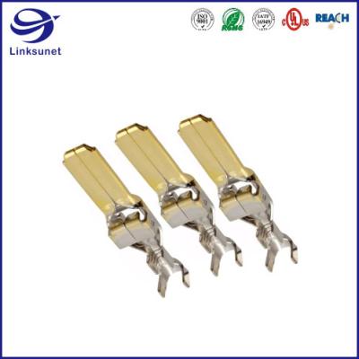 China Dynamic D 5 14 - 16 AWG Crimp Gold Terminals for Production equipment Wire Harness for sale