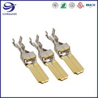 China Dynamic D 5 14 - 16 AWG Crimp Gold Terminals for Production equipment Wire Harness for sale