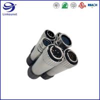 China Zinc Alloy Male Pin Bayonet Lock HRS Cable Connector for Powertrain Wire Harness for sale