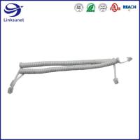 China Golden Plated 6 Pins Injection RJ12 connector Wire Harness for telephone wire for sale