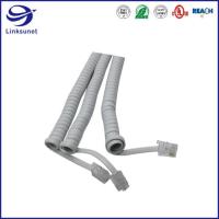 China Golden Plated 6 Pins Injection RJ12 connector Wire Harness for telephone wire for sale