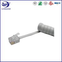 China Golden Plated 6 Pins Injection RJ12 connector Wire Harness for telephone wire for sale
