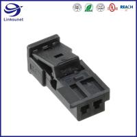 China MQS 2.54mm Socket 18 - 24 AWG Black Connector For Automotive Wiring Harness for sale