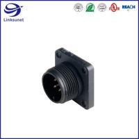 China CA CM IP67 CA3LD Black Circular DIN Connectors For Electronic Wire Harness for sale