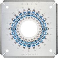 China SCPC24 Polishing Holder 24 Ports SC/PC Fiber Optic Connector Tip Grinding Fixture for sale