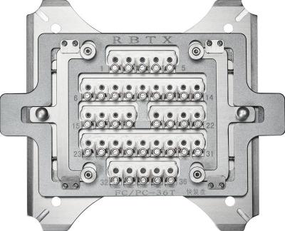 China Rongbang RBTX-FCPC36TQ 36 Port FC/PC Fiber Optic Connector Polishing Holder Stainless Steel for sale
