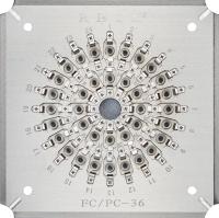 China Rongbang RBTX-FCPC36 Polishing Holder 36 Ports FC/PC Fiber Optic Connector Tip Grinding Fixture for sale