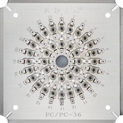 China Rongbang RBTX-FCPC36 Polishing Holder 36 Ports FC/PC Fiber Optic Connector Tip Grinding Fixture for sale