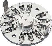 China Rongbang RBTX-FCPC12 Polishing Holder 12 Ports FC/PC Fiber Optic Connector Tip Grinding for sale
