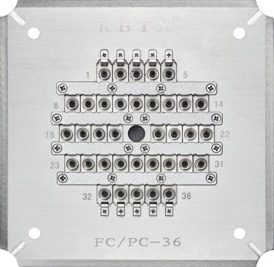 China Rongbang RBTX-FCPC36TS 36 Ports FC/PC Fiber Optic Connector Polishing Holder for sale