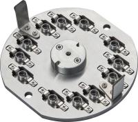 China Rongbang RBTX-FCAPC12 Polishing Holder 12 Ports FC/APC Fiber Optic Connector Tip Grinding Fixture for sale