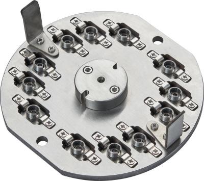 China Rongbang RBTX-FCAPC12 Polishing Holder 12 Ports FC/APC Fiber Optic Connector Tip Grinding Fixture for sale