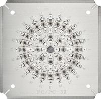 China Rongbang RBTX-FCPC32 32 Port FC/PC Fiber Optic Connector Polishing Holder Stainless Steel for sale