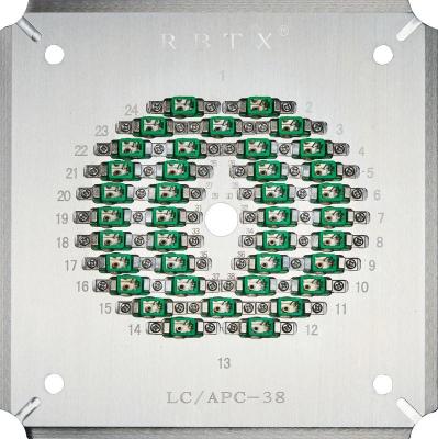 China LC APC 38 Ports Fiber Optic Connector Polishing Holder Fixture Stainless Steel 1.08kg for sale