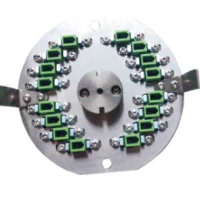 China Rongbang RBTX-LCAPC16 Polishing Holder 16 Ports LC/APC Fiber Optic Connector Tip Grinding Fixture for sale