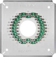 China LCAPC24 Optical Fiber Polishing Jig 24 Ports LC/APC Connector Holder Stainless Steel for sale