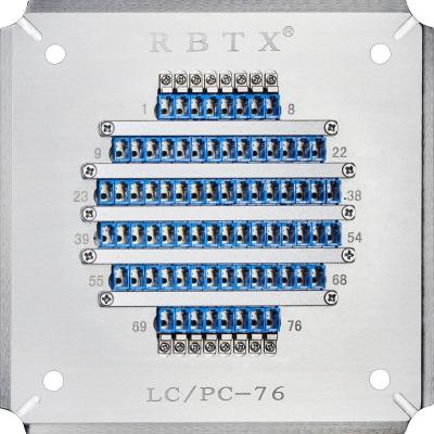 China LC/PC 76 Ports Fiber Optic Polishing Holder Jig for Connector Tip Grinding 1.08kg for sale