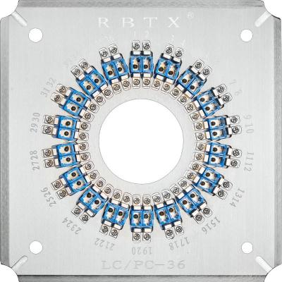 China LC/PC 36 Ports Fiber Optic Polishing Holder Stainless Steel 1.08kg for Connector Tip Grinding for sale