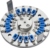 China Rongbang RBTX-LCPC16 Polishing Holder 16 Ports LC/PC Fiber Optic Connector Tip Grinding Fixture for sale