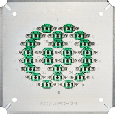 China SC/APC 24 Port Fiber Optic Polishing Holder for Connector Tip Grinding 1.08kg for sale