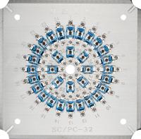 China SCPC32 Polishing Holder 32 Ports SC/PC Fiber Optic Connector Polishing Fixture 200x200x80mm for sale