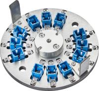China Rongbang RBTX-SCPC16 Polishing Holder 16 Ports SC/PC Fiber Optic Connector Tip Grinding for sale