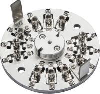 China Rongbang RBTX-STPC12 Polishing Holder for 12 Ports ST/PC Fiber Optic Connector Tip Grinding for sale