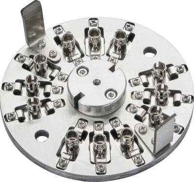 China Rongbang RBTX-STPC12 Polishing Holder for 12 Ports ST/PC Fiber Optic Connector Tip Grinding for sale