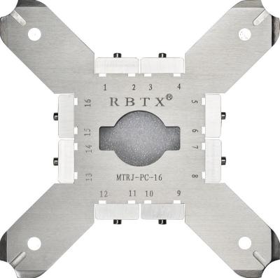 China Rongbang RBTX-MTRJPC16 16 Port MTRJ/PC Fiber Optic Connector Polishing Holder 1.08kg for sale