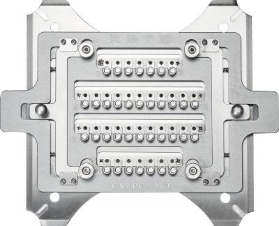 China Rongbang RBTX-CXPC36Q 36 Port CX/PC Fiber Optic Connector Polishing Holder Stainless Steel for sale