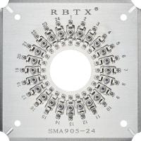 China Rongbang RBTX-SMA90524 24 Ports SMA APC Fiber Optic Connector Polishing Holder Stainless Steel for sale