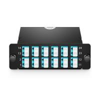China 1 MTP to 12 LC Duplex Cassette 24 Fiber OM4 Multimode Type A Fiber Patch Panel for sale