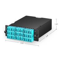 China 3 MTP To 18  Lc Fiber Patch Panel Connector 36 Fibers OM4 Multimode Type A for sale