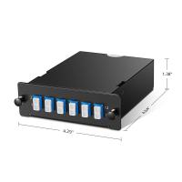 China 1MTP to 6 Port LC Fiber Patch Panel Single Mode OS2 12 Fibers Type A Cassette for sale