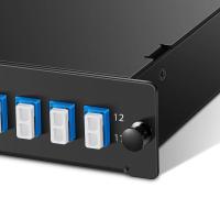 China 1 MTP to 6 LC Single Mode Fiber Patch Panel 6 Port OS2 12 Fiber Termination Box for sale
