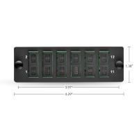 China P6SCA2XSMF 6 Sc Apc Patch Panel Duplex Adapter Panel 12 Fibers OS2 Single Mode for sale