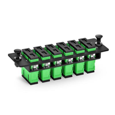 China P6SCA2XSMF 6 Sc Apc Patch Panel Duplex Adapter Panel 12 Fibers OS2 Single Mode for sale
