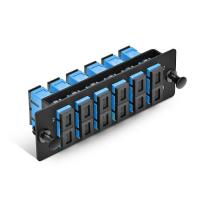 China Rongbang 6 Port SC Duplex Fiber Adapter Panel 12 Fibers OS2 Single Mode Cassette Module for sale