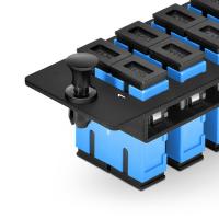 China Rongbang 6 Port SC Duplex Fiber Adapter Panel 12 Fibers OS2 Single Mode Cassette Module for sale